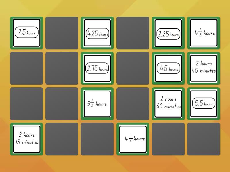 Time Memory Unit 39 - Matching pairs