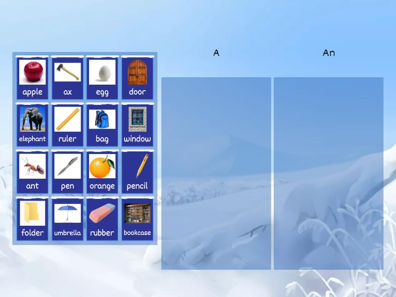 FF1 a or an - Group sort