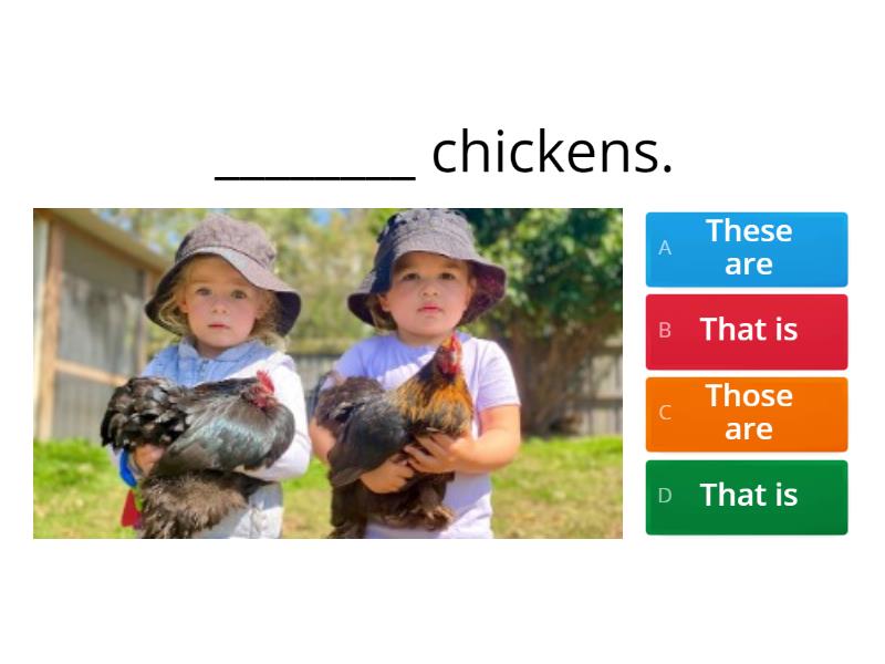 This that these those (animals) - Quiz