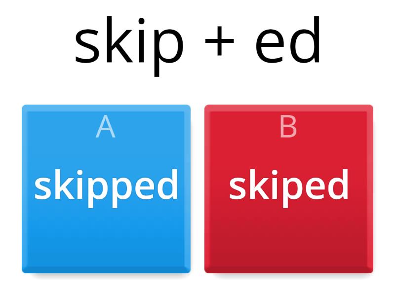 Double or not (word ending in CVC + Vowel suffix = double the final c) - 測驗