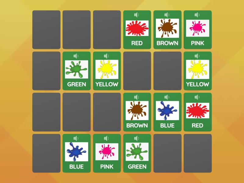 REVIEW COLORS - Matching pairs