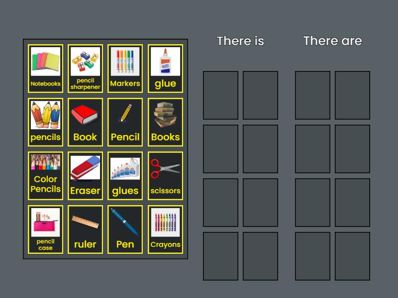 Classroom Objects Group Sort
