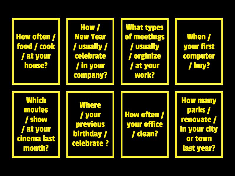 Pre-Intermediate Passive Voice (Present Simple, Past Simple) - Flip tiles