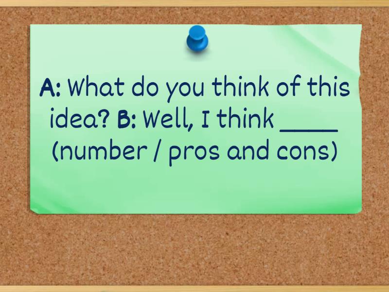 Roadmap B2 1D List 2 Complete the replies - Flash cards