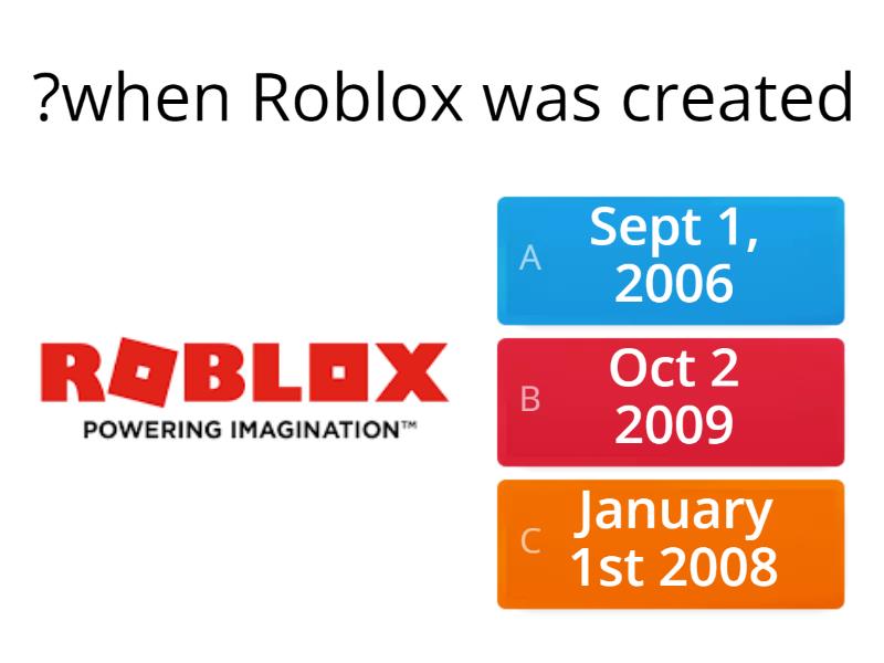 Roblox Question - Cuestionario
