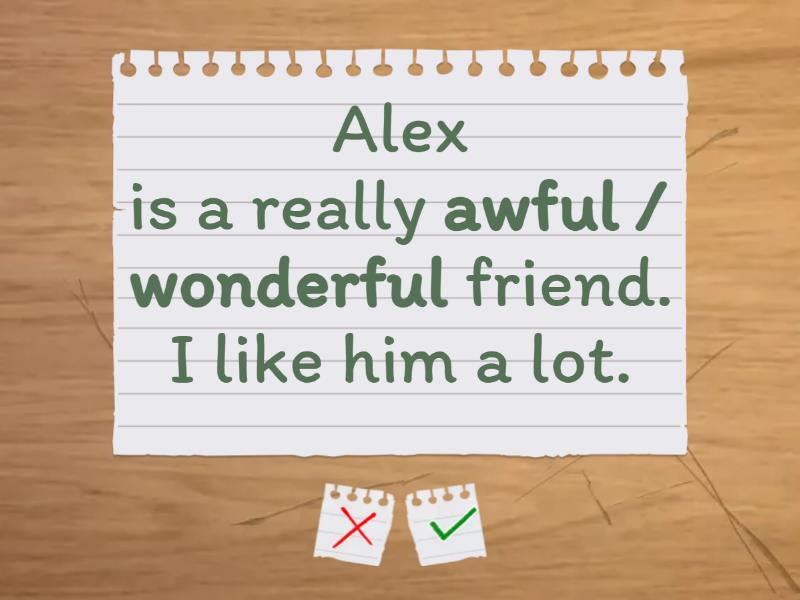 Describing people, places, and things - Flash cards