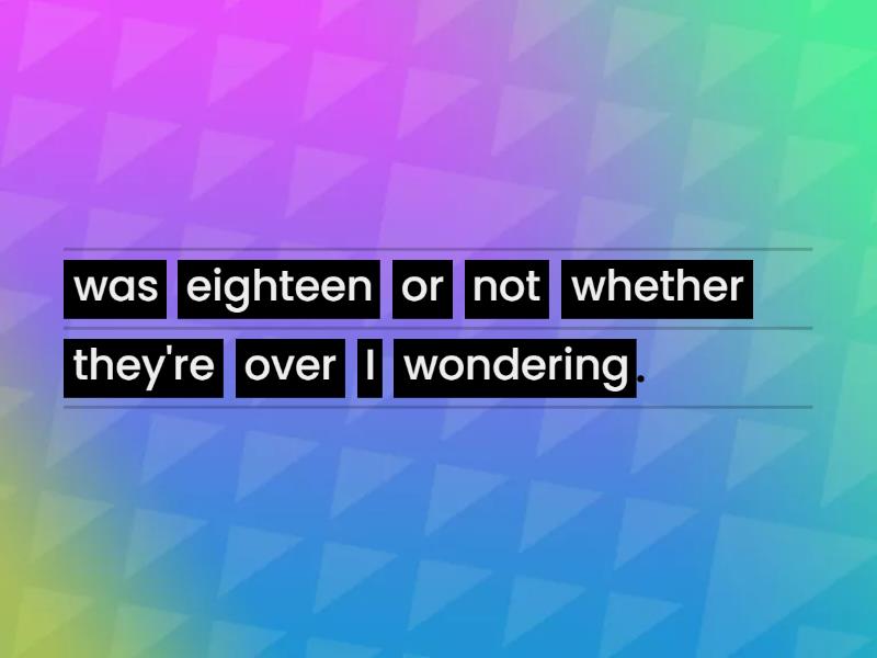 Question forms - - Unjumble