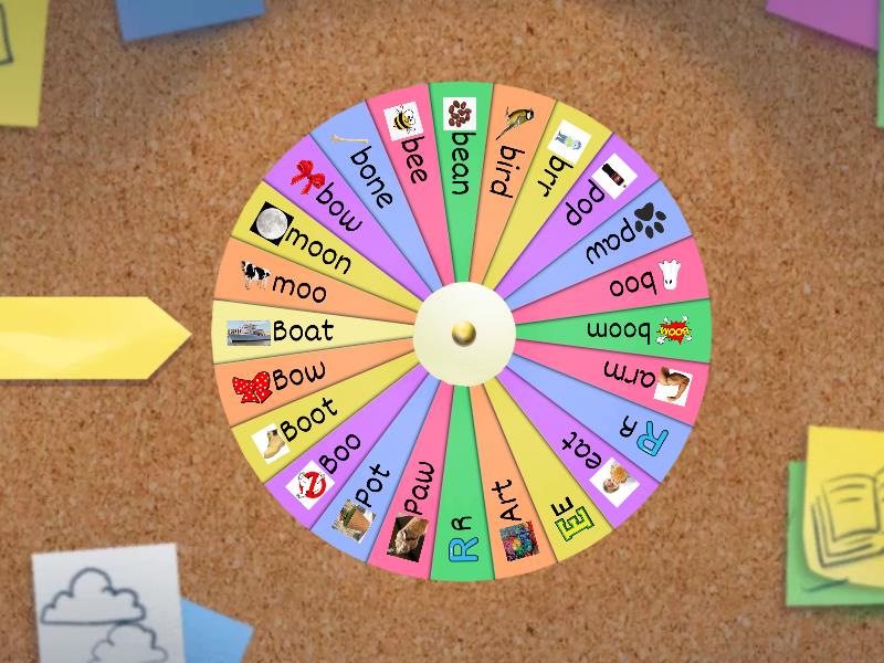 Final Consonant Sounds - Spin the wheel