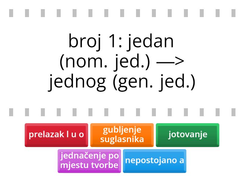 glasovne promjene - Find the match