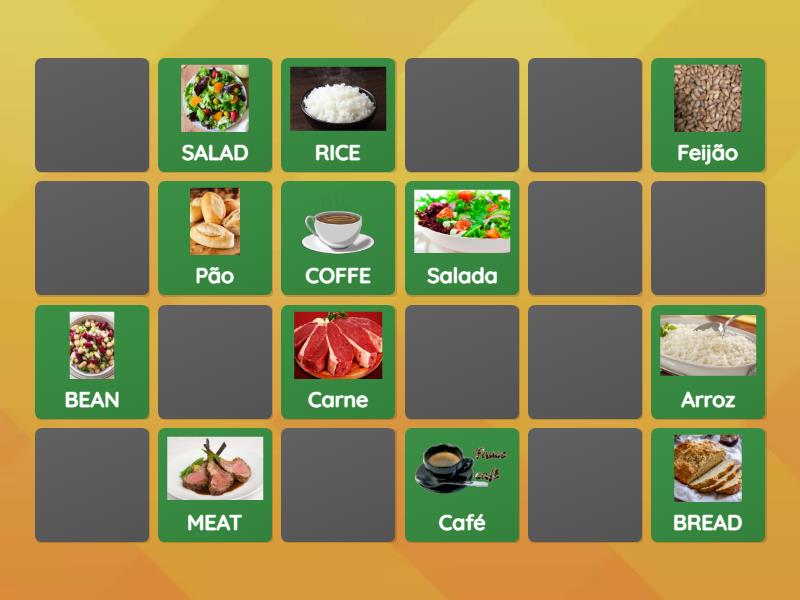 Foods - Matching pairs