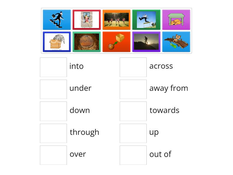 SO A2 U12.2 Prepositions - Match up