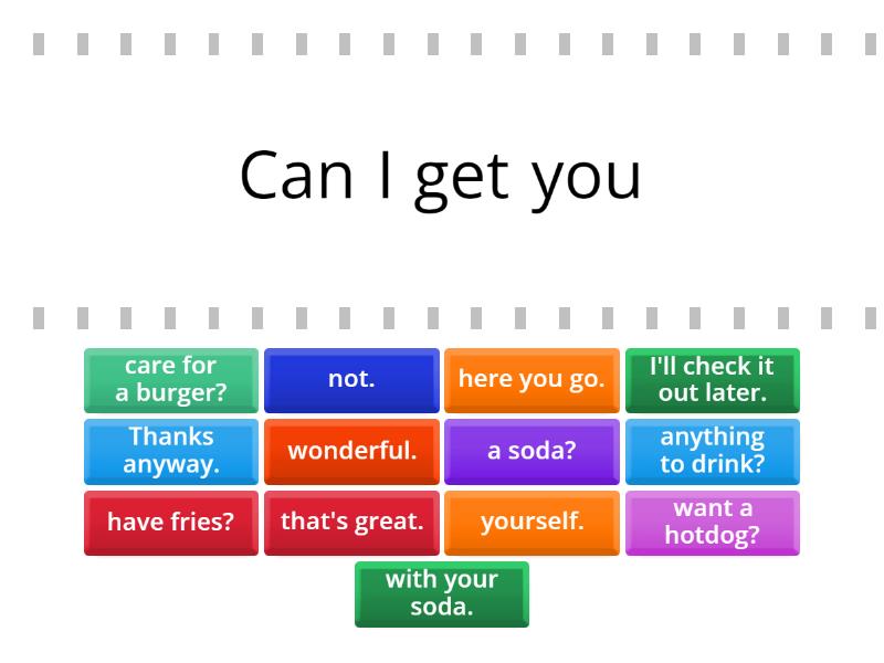 INTERMEDIATE - UNIT 2 - FUNCTIONAL LANGUAGE (find the match) - Cada oveja con su pareja
