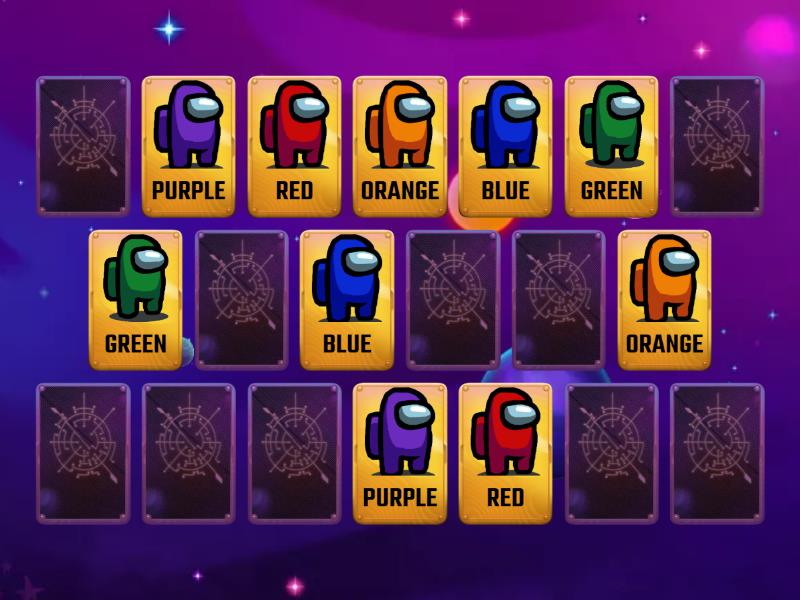 COLOURS - MEMORY GAME - Parejas