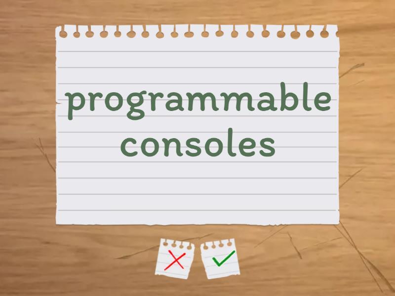 V5T7P1 Computer Games - Flash cards