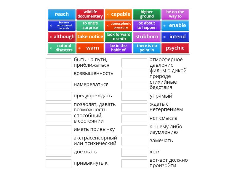 unit 5 c Spotlight 8 - Match up