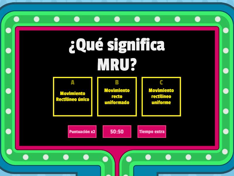 Conociendo sobre el MRU - Game show de TV