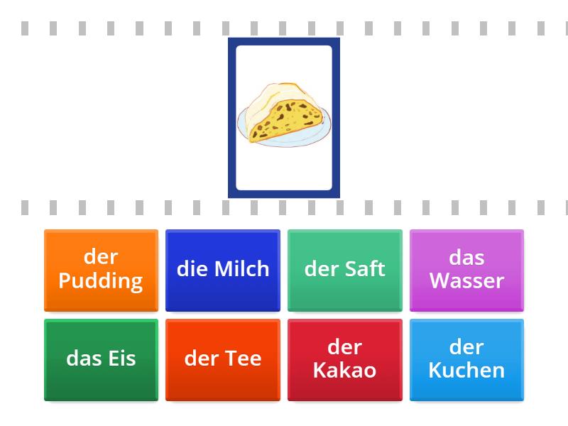 ABC Deutsch 1: Ich mag Kuchen - Find the match