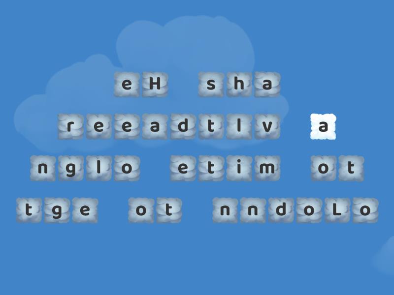 Present Perfect - Anagrama