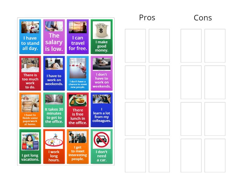 Pros and Cons - Group sort