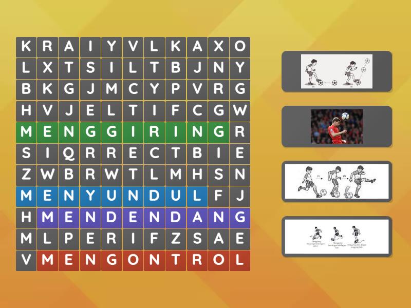 SEPAK BOLA - Wordsearch