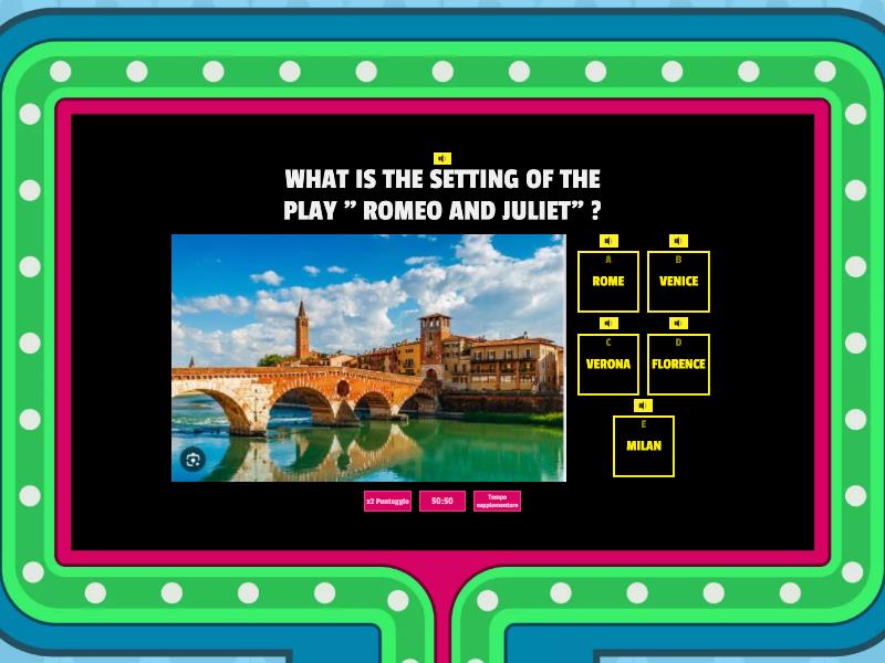 ROMEO AND JULIET - Gameshow quiz