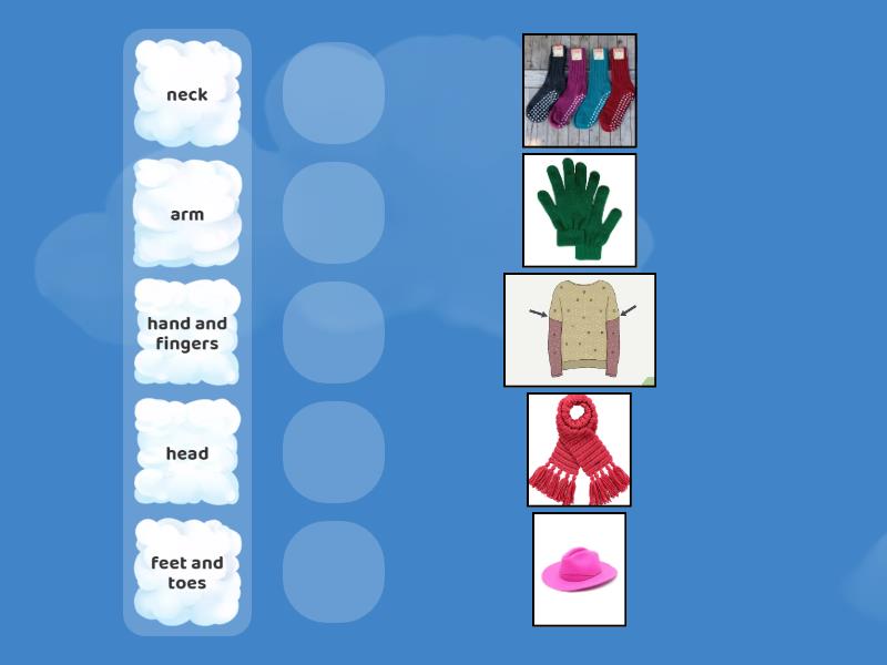 Match pictures to parts of the body - Match up