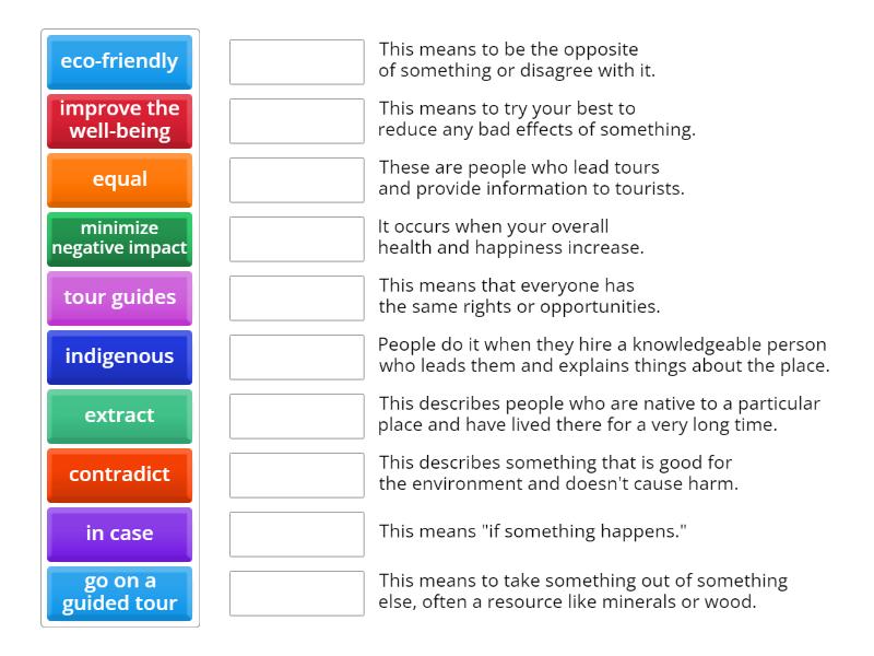 EGE Ecotourism - Match up