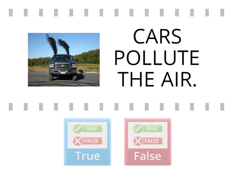 YEAR 2 POLLUTION - True or false