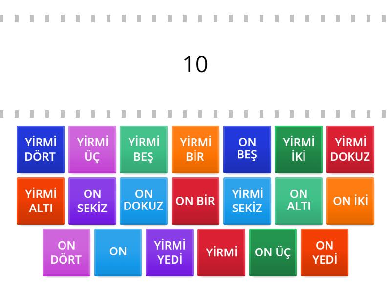 SAYILAR (10-30) - Cada oveja con su pareja