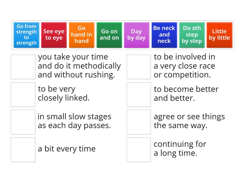 5A repeated word pairs - Match up