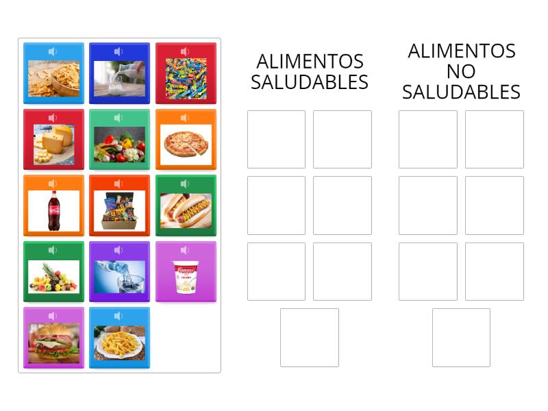 TIPOS DE ALIMENTOS - Group sort