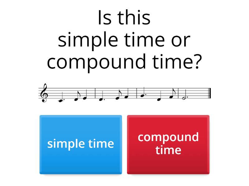 Simple time or compound time 1 - Quiz