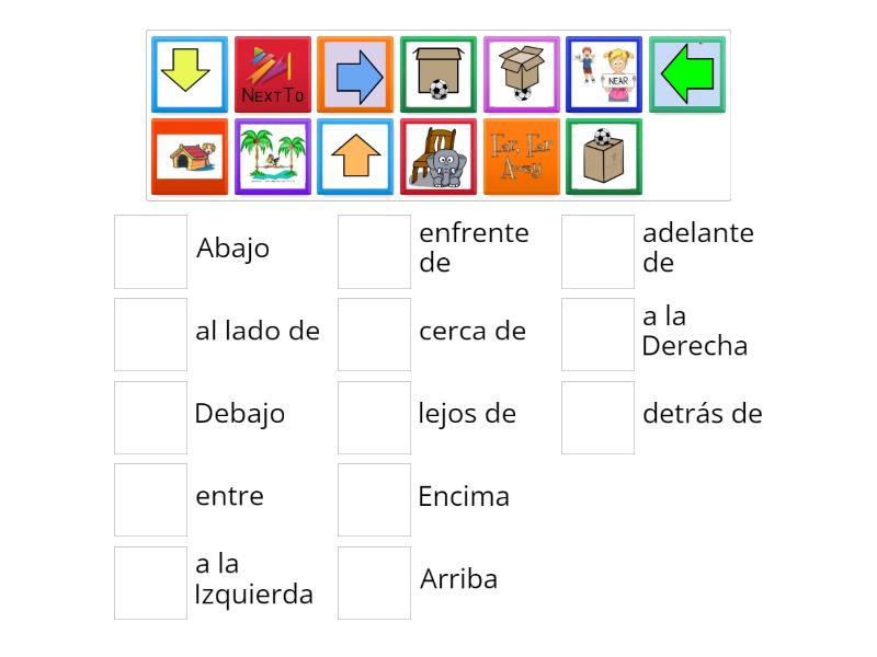 Las Preposiciones - Match up