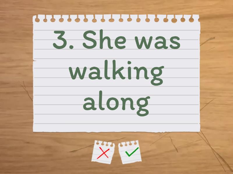 Past Continuous: interrupted action - Flashcards