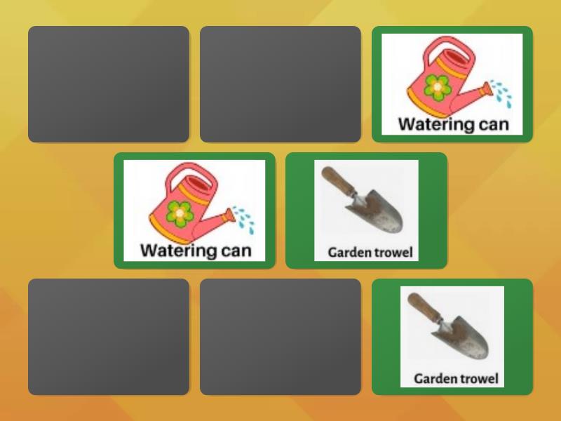 Gardening tools set 2 - Matching pairs