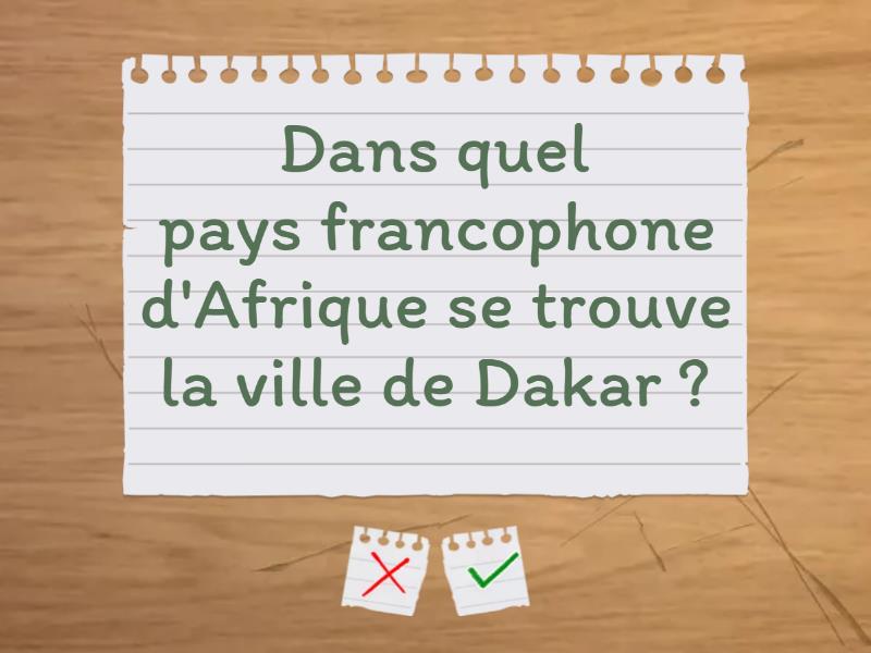 La francophonie - Flash cards