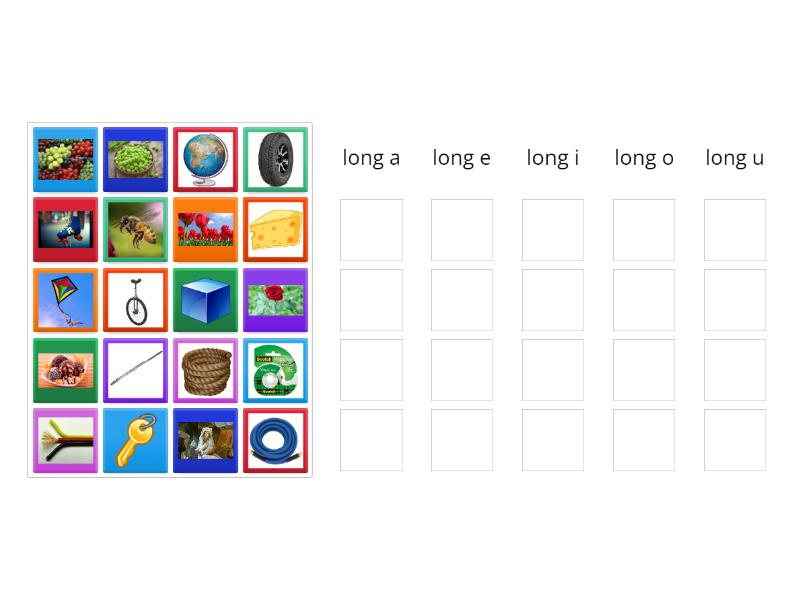 Know Your Vowel Game - Group sort