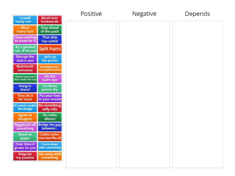 Practice - Categorize