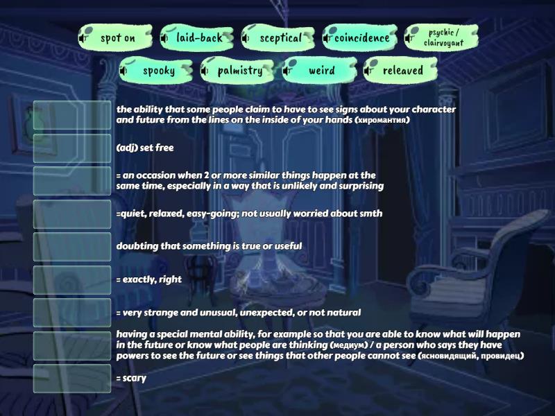 Lesson 3 PARANORMAL THINGS - Match up
