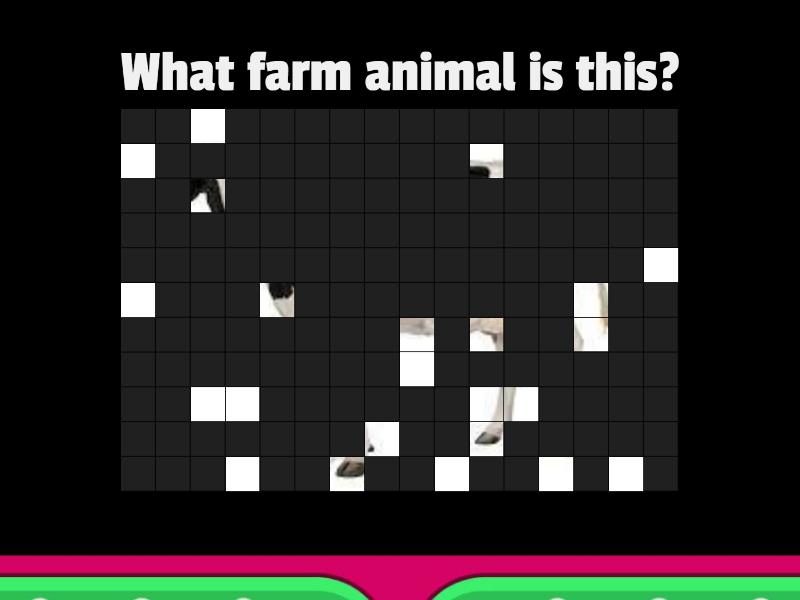 Guess the pictures - farm animals - part 1 - MEIE - Image quiz