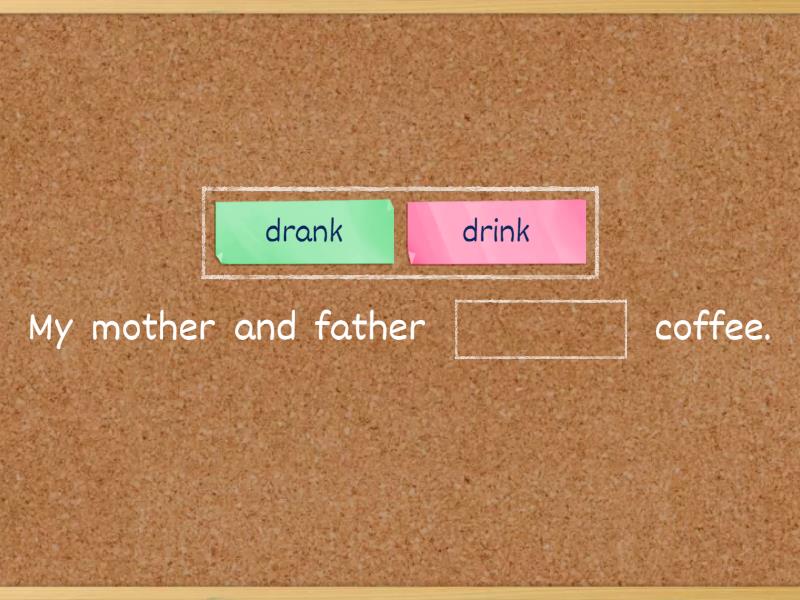 Past Simple - choose the correct word - Palabra perdida