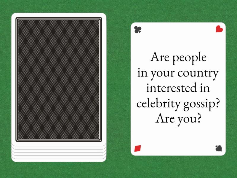 Gossip discussion questions B3-B4 - Speaking cards