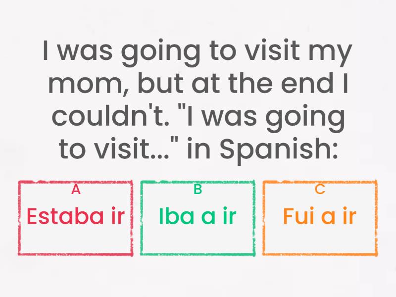 Imperfecto, Pretérito Simple, Progresivo (ser, ir, estar) - Cuestionario