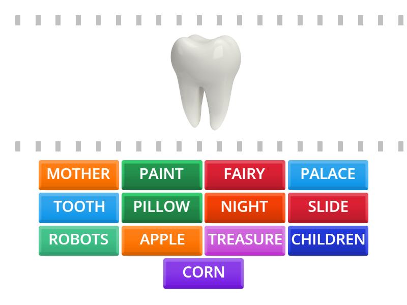 TOOTH FAIRY VOCABULARY - Find the match