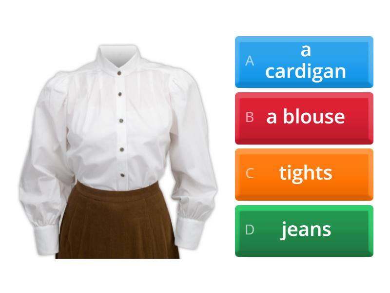 PRE-INTER 1C - Clothes: the things you wear: part I - Quiz