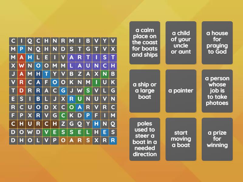 Unit 25 Chapters 1-4 - Wordsearch