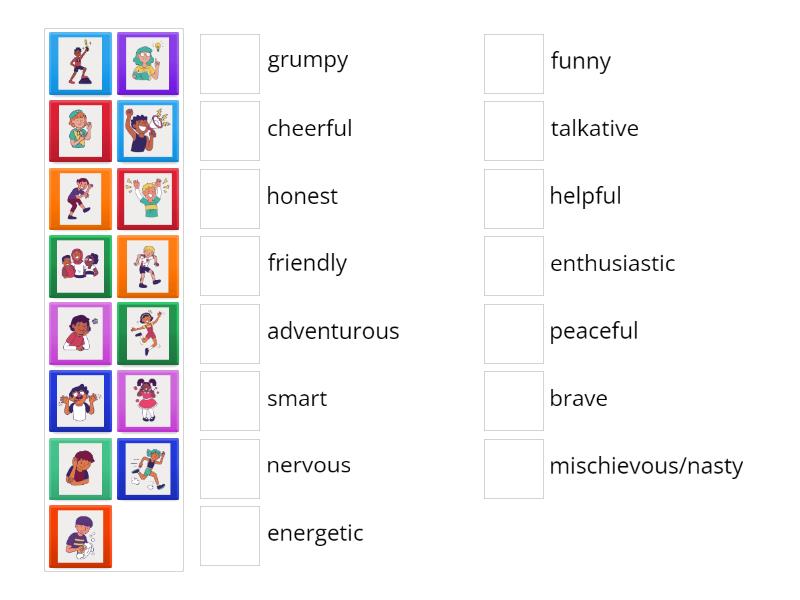 Basic personality traits - Match up