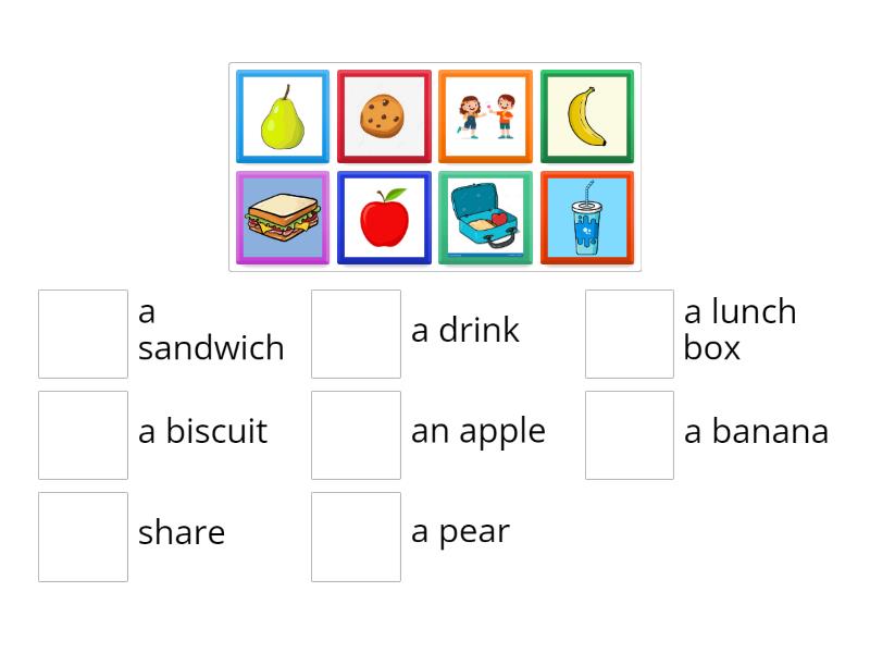 FF1 Unit 9 Lunchtime - Match up