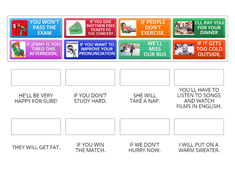 FIRST CONDITIONAL - Match up