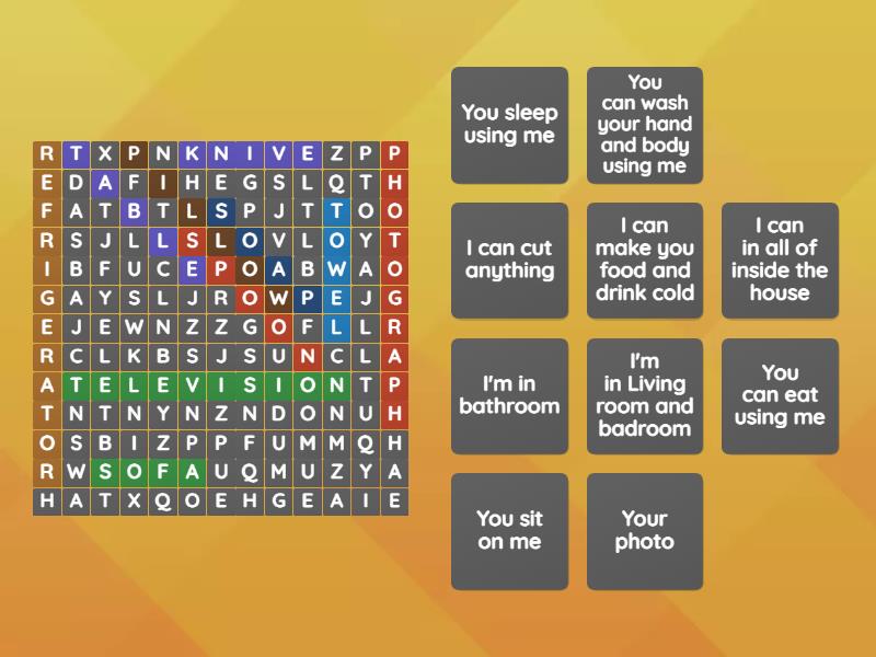 Find Me - Wordsearch